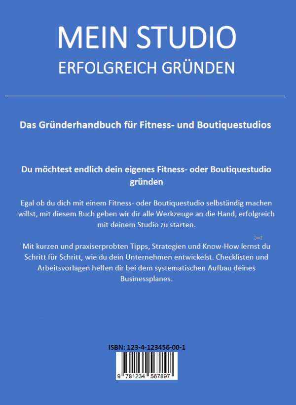 Buch Mein Studio - Erfolgreich gründen - IN-COME Unternehmensberatung